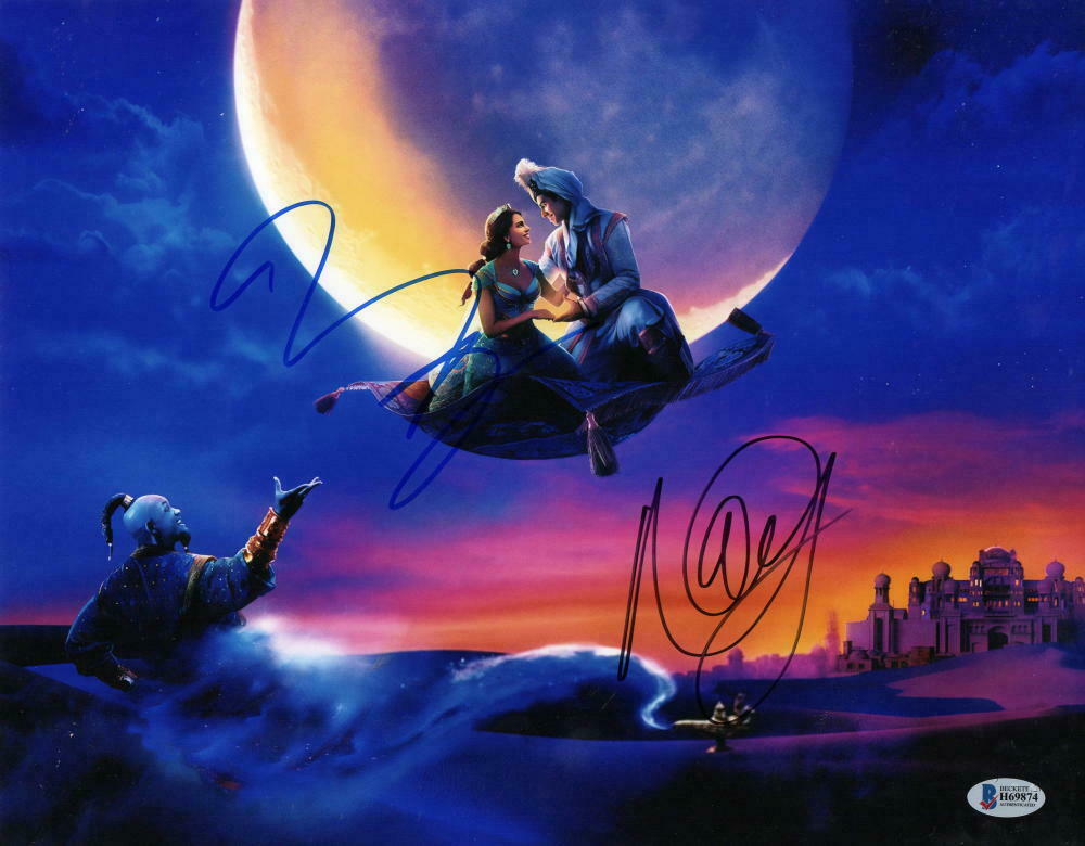 MENA MASSOUD NAOMI SCOTT SIGNED 11X14 PHOTO DISNEY ALADDIN AUTOGRAPH ...