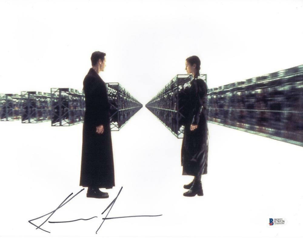 KEANU REEVES SIGNED 11X14 PHOTO THE MATRIX AUTHENTIC AUTOGRAPH BECKETT ...