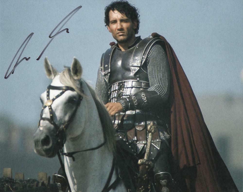 CLIVE OWEN SIGNED 8X10 PHOTO AUTHENTIC AUTOGRAPH KING ARTHUR COA ...