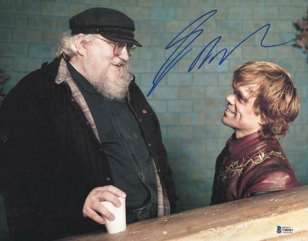 GEORGE RR MARTIN SIGNED 11X14 PHOTO GAME OF THONRES AUTOGRAPH BECKETT ...