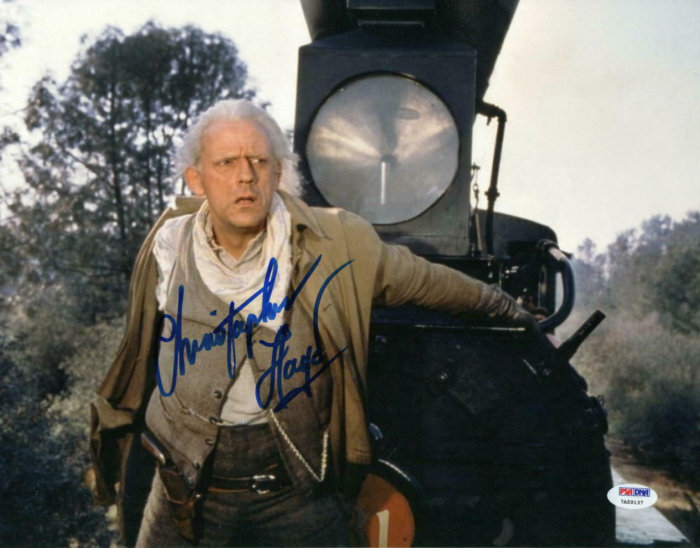 CHRISTOPHER LLOYD SIGNED 11X14 PHOTO BACK TO THE FUTURE DOC BROWN AUTO ...