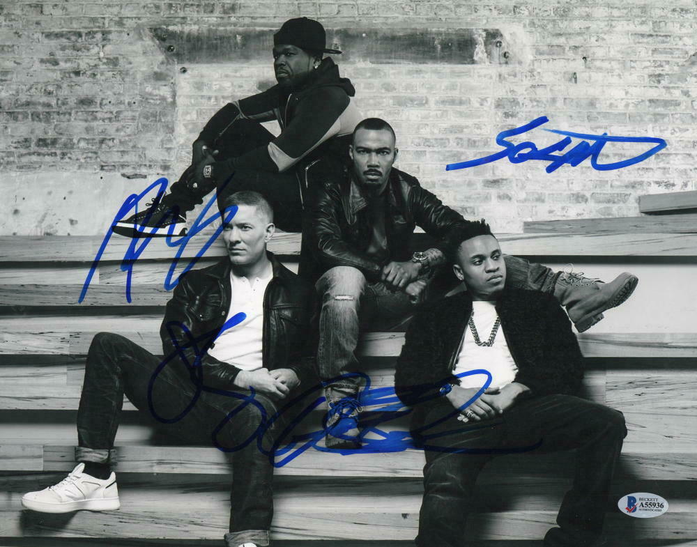 POWER CAST SIGNED 11X14 PHOTO AUTOGRAPH 50 CENT OMARI HARDWICK GHOST ...