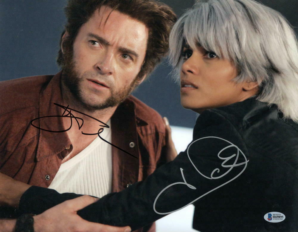 HALLE BERRY HUGH JACKMAN X-MEN SIGNED 11X14 PHOTO AUTHENTIC AUTOGRAPH ...