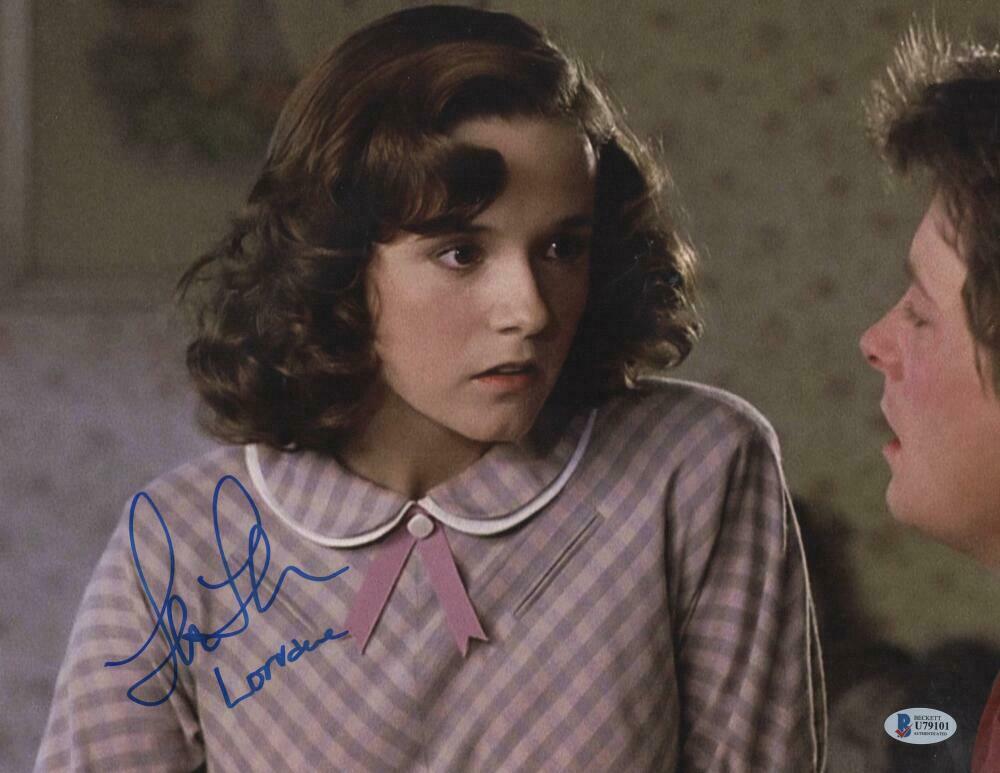 Lea Thompson Signed Back To The Future 11x14 Lorraine Inscript Proof Beckett K Collectible