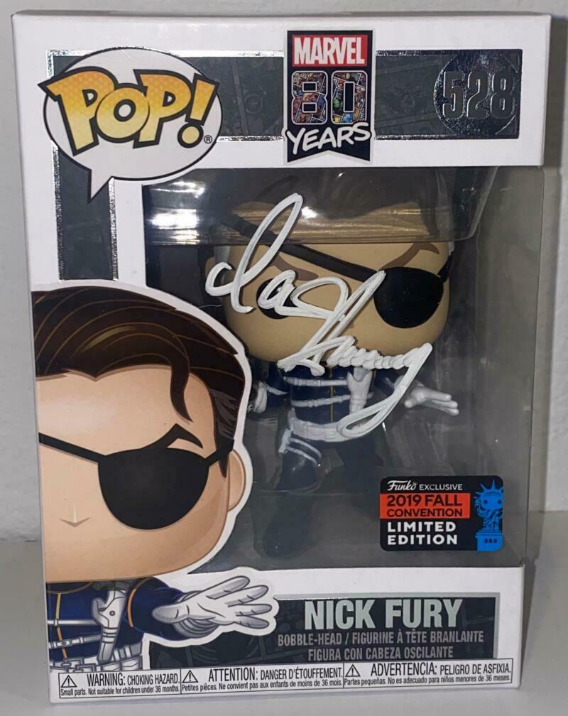 DAVID HASSELHOFF SIGNED NICK FURY MARVEL FUNKO FIGURE 528 AUTOGRAPH ...