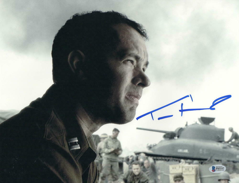 TOM HANKS SIGNED 11X14 PHOTO SAVING PRIVATE RYAN AUTHENTIC AUTOGRAPH ...