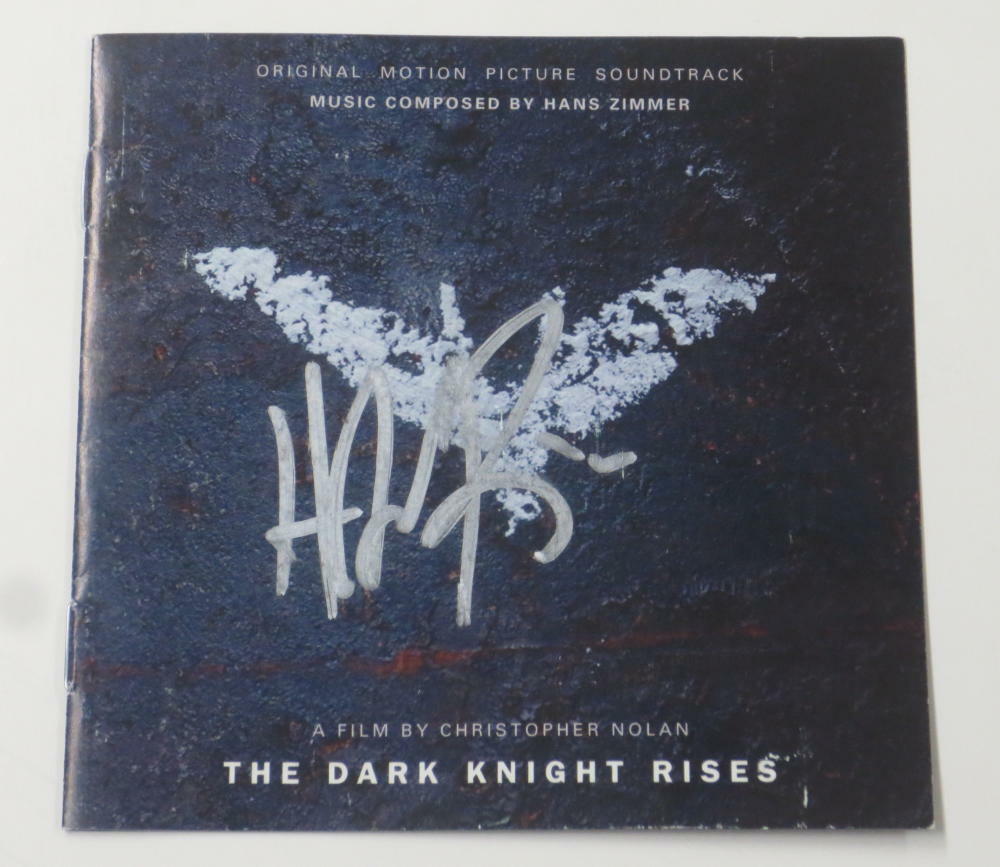 HANS ZIMMER SIGNED CD BOOKLET COMPOSER DARK KNIGHT RISES SOUNDTRACK ...