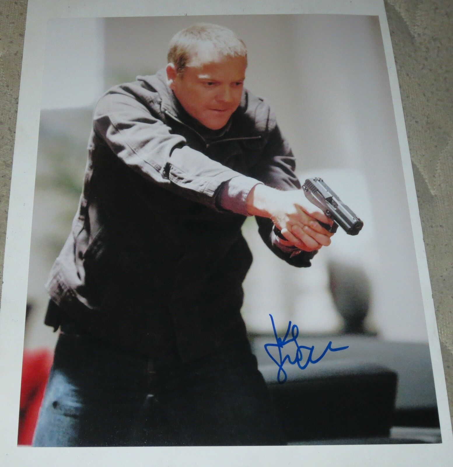 KIEFER SUTHERLAND SIGNED 11X14 PHOTO AUTOGRAPH JACK BAUER 24 FOX TOUCH ...
