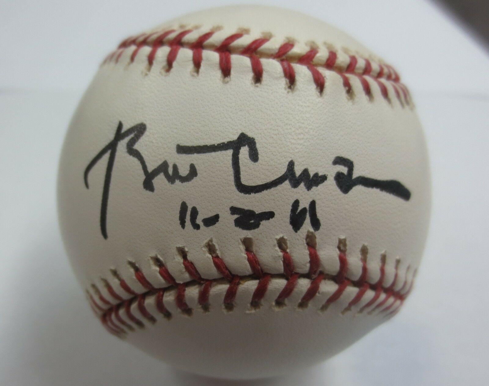 BILL CLINTON SIGNED OFFICIAL MAJOR LEAGUE BASEBALL AUTOGRAPH ROMLB PSA ...