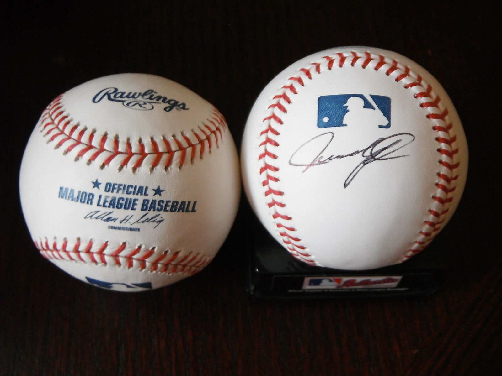 SAN DIEGO PADRES JUSTIN UPTON SIGNED ROMLB BASEBALL Collectible ...