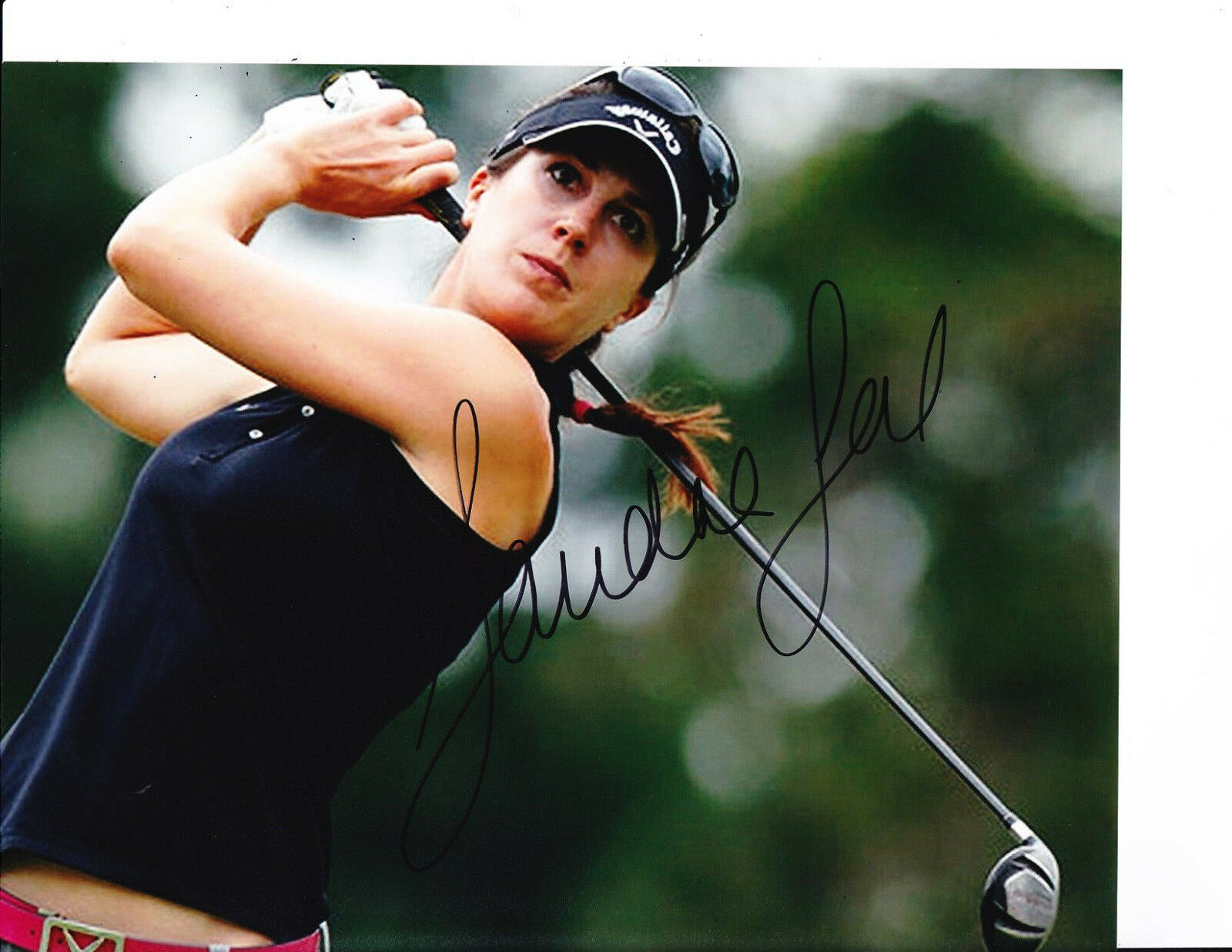 LPGA SUPERSTAR SANDRA GAL SIGNED HITTING DRIVE 8X10 Collectible ...