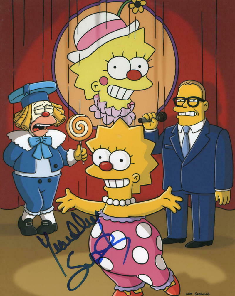 YEARDLEY SMITH SIGNED 8X10 PHOTO THE SIMPSONS LISA SIMPSON AUTOGRAPH ...