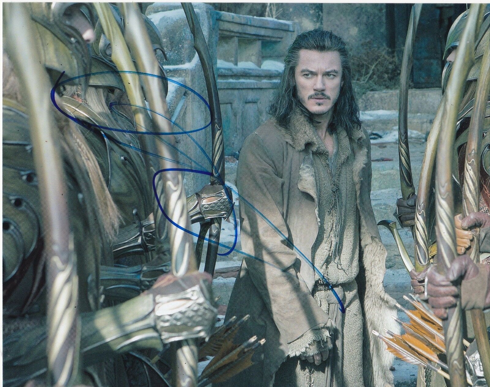LUKE EVANS SIGNED 8X10 PHOTO AUTHENTIC AUTOGRAPH THE HOBBIT DRACULA ...