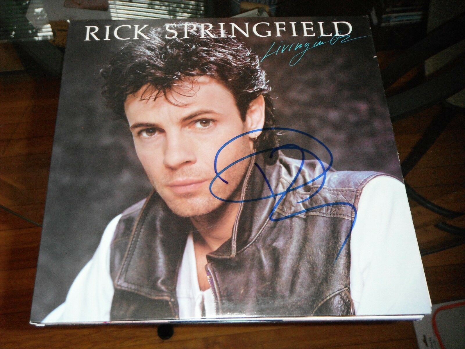 RICK SPRINGFIELD SIGNED LIVING IN OZ VINYL ALBUM CLASSIC!! Collectible ...