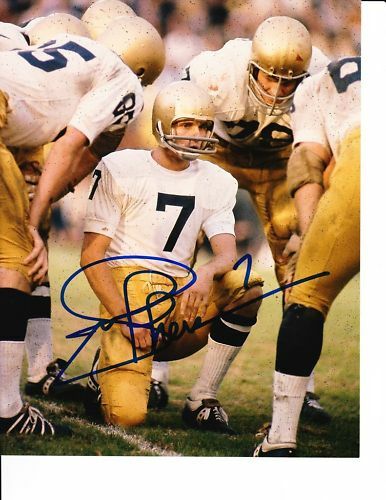 NOTRE DAME JOE THEISMANN SIGNED HUDDLE 8X10 Collectible Memorabilia ...