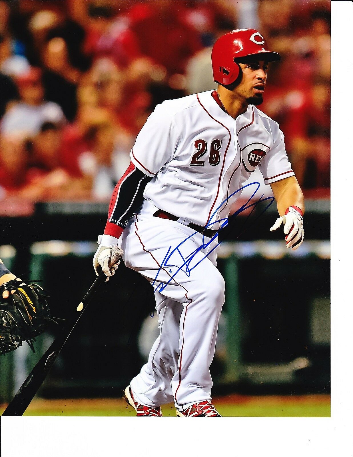 CINCINNATI REDS XAVIER PAUL SIGNED BATTING 8X10 Collectible Memorabilia ...