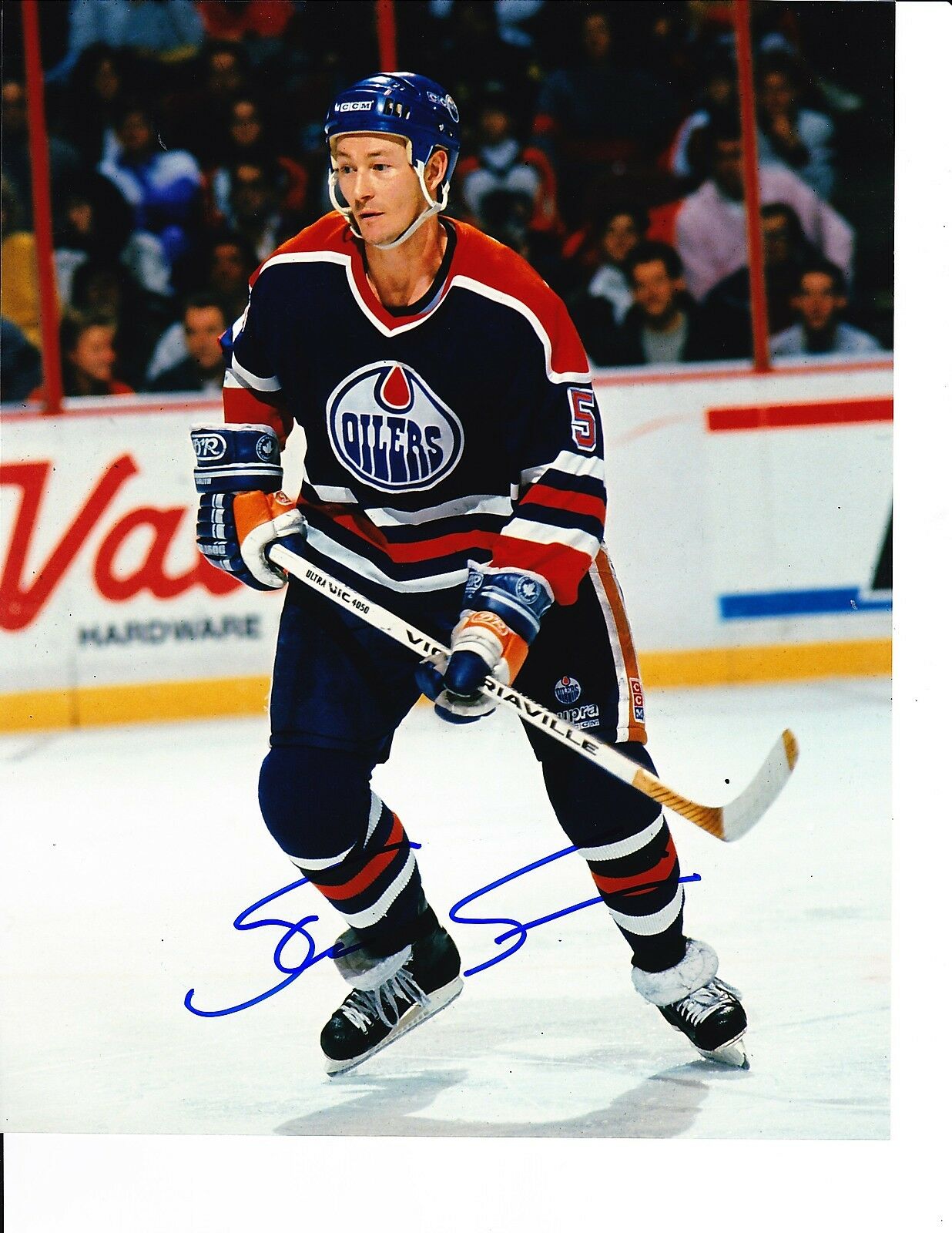 EDMONTON OILERS STEVE SMITH SIGNED VINTAGE 8X10 Collectible Memorabilia ...