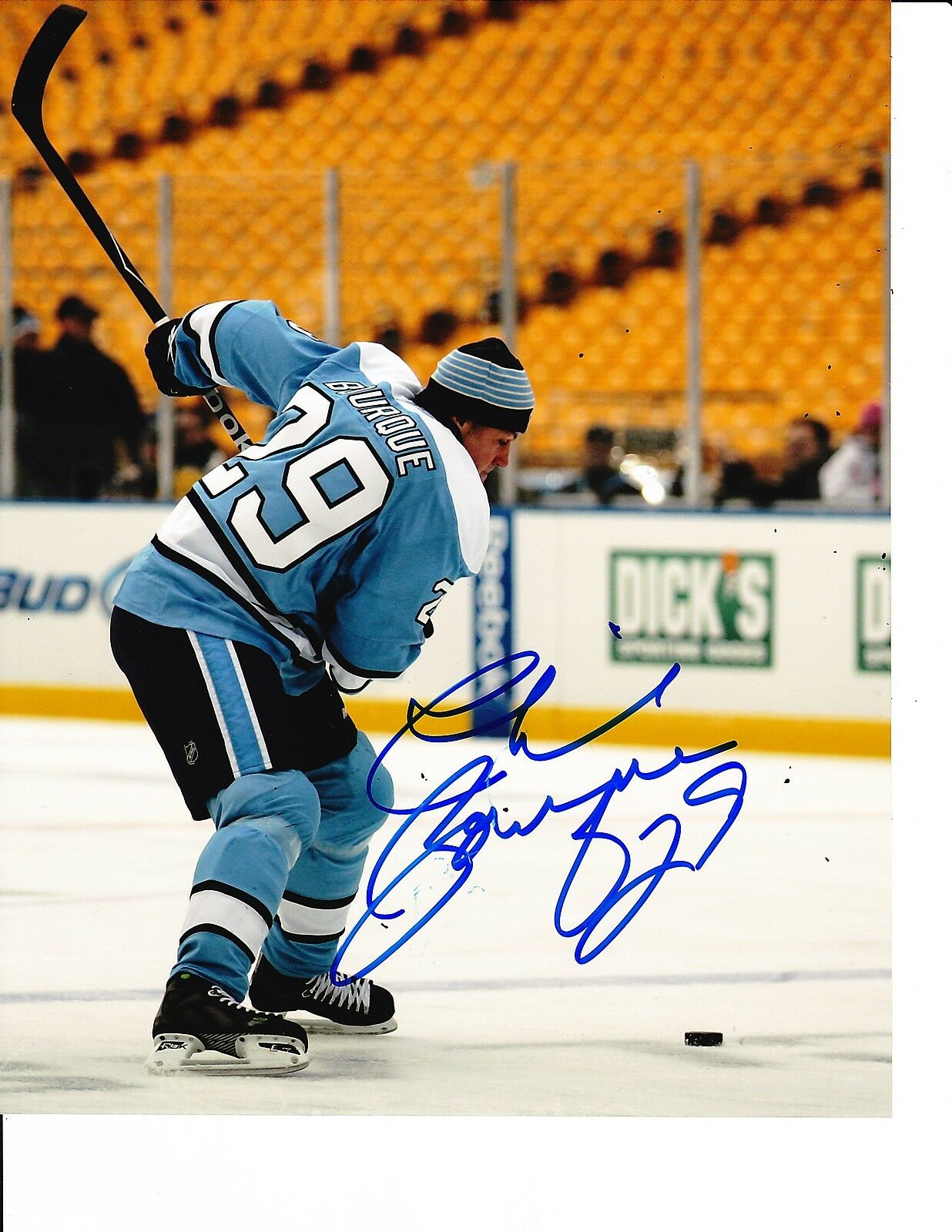 PITTSBURGH PENGUINS PHIL BOURQUE SIGNED WINTER CLASSIC 8X10 Collectible ...
