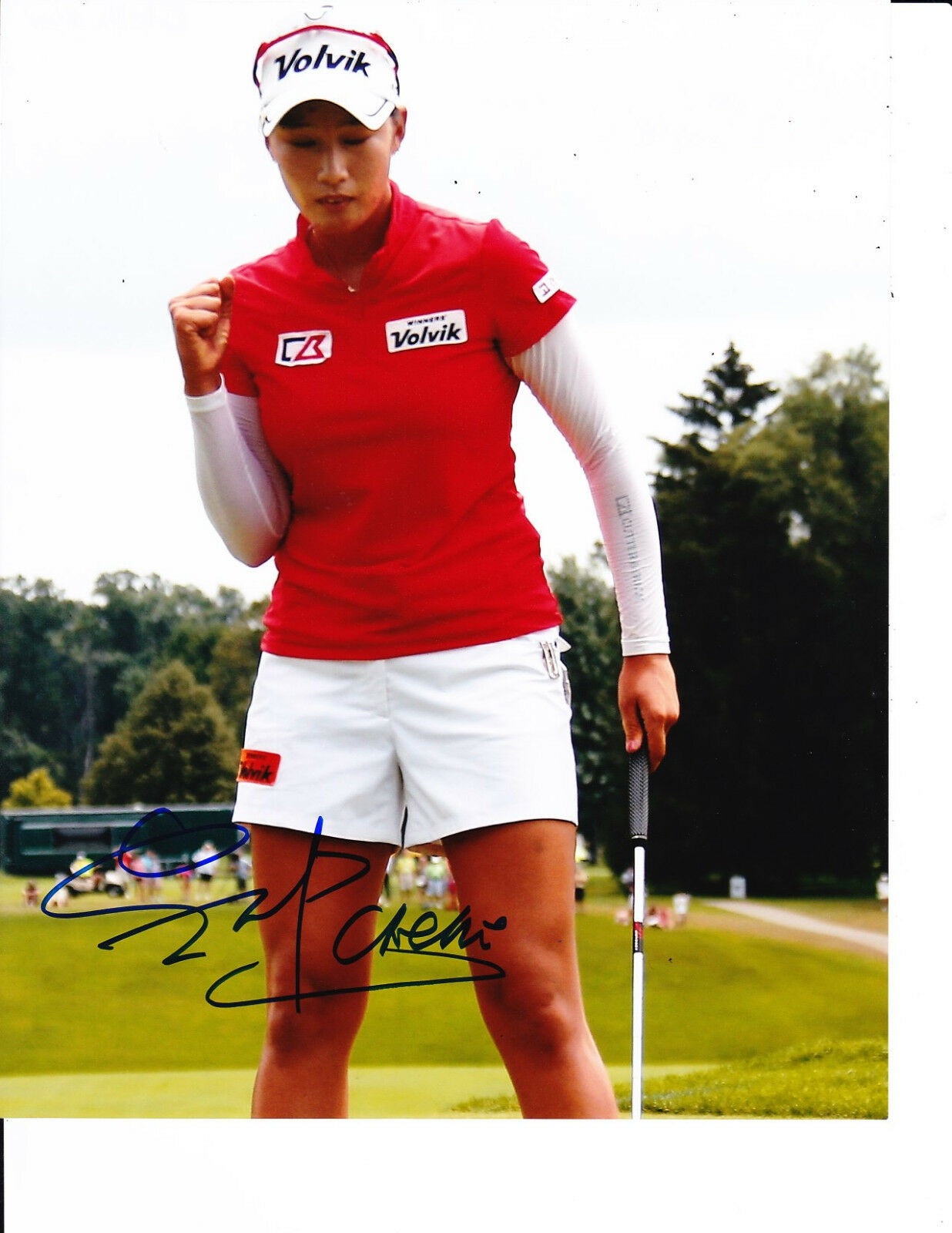 LPGA SUPERSTAR CHELLA CHOI SIGNED FIST PUMP 8X10 Collectible ...