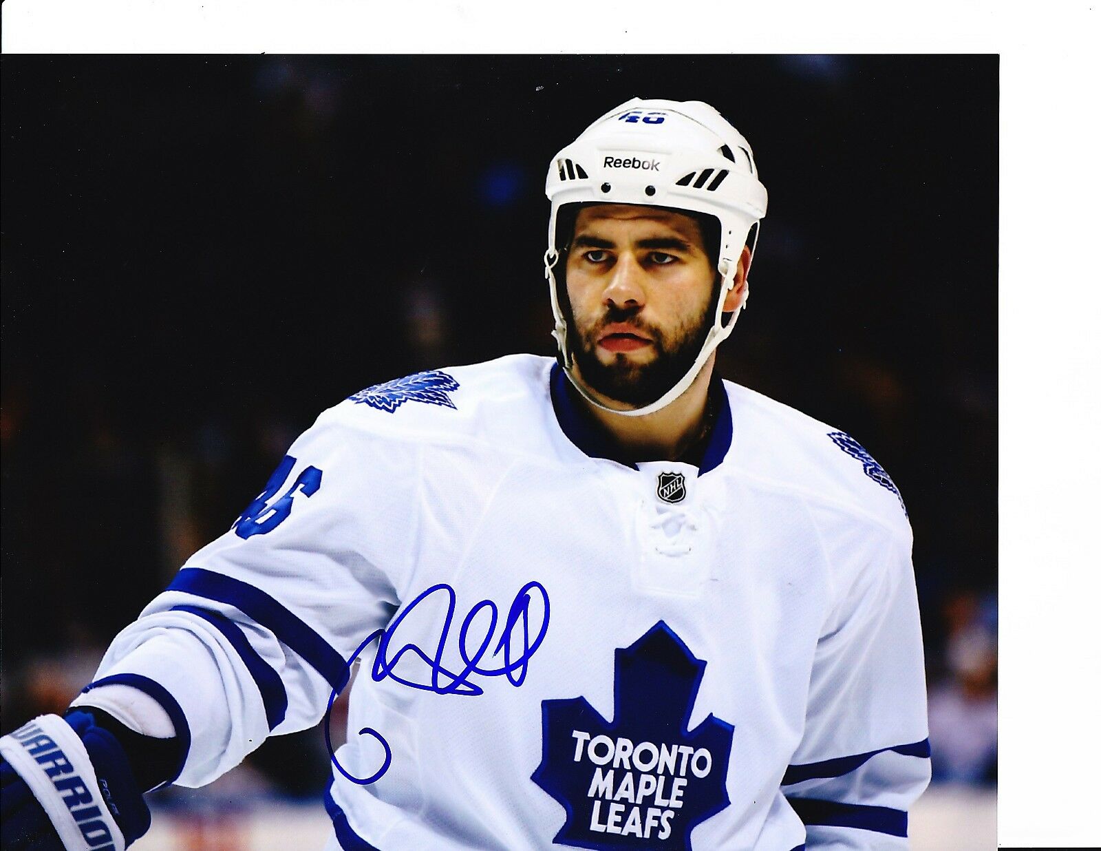 TORONTO MAPLE LEAFS ROMAN POLAK SIGNED STARE DOWN 8X10 Collectible ...