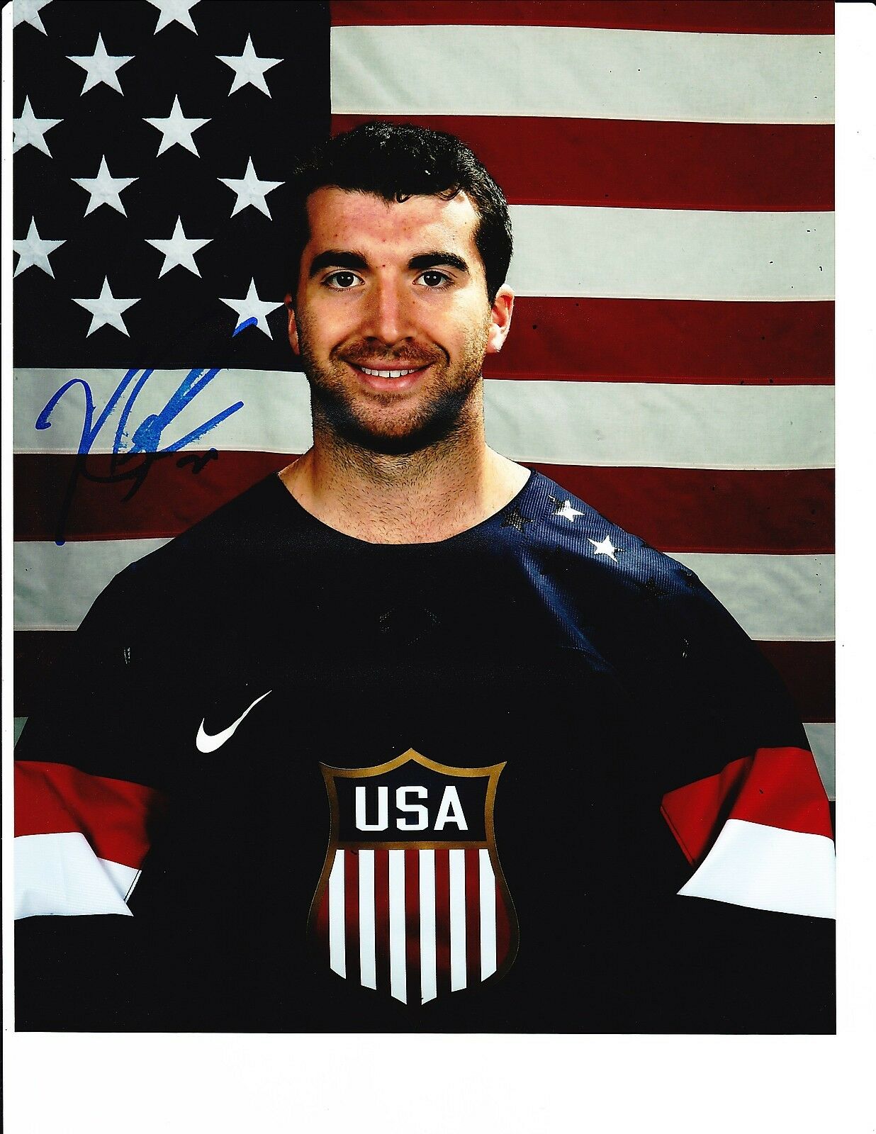 ANAHEIM DUCKS KYLE PALMIERI SIGNED TEAM USA 8X10 Collectible ...
