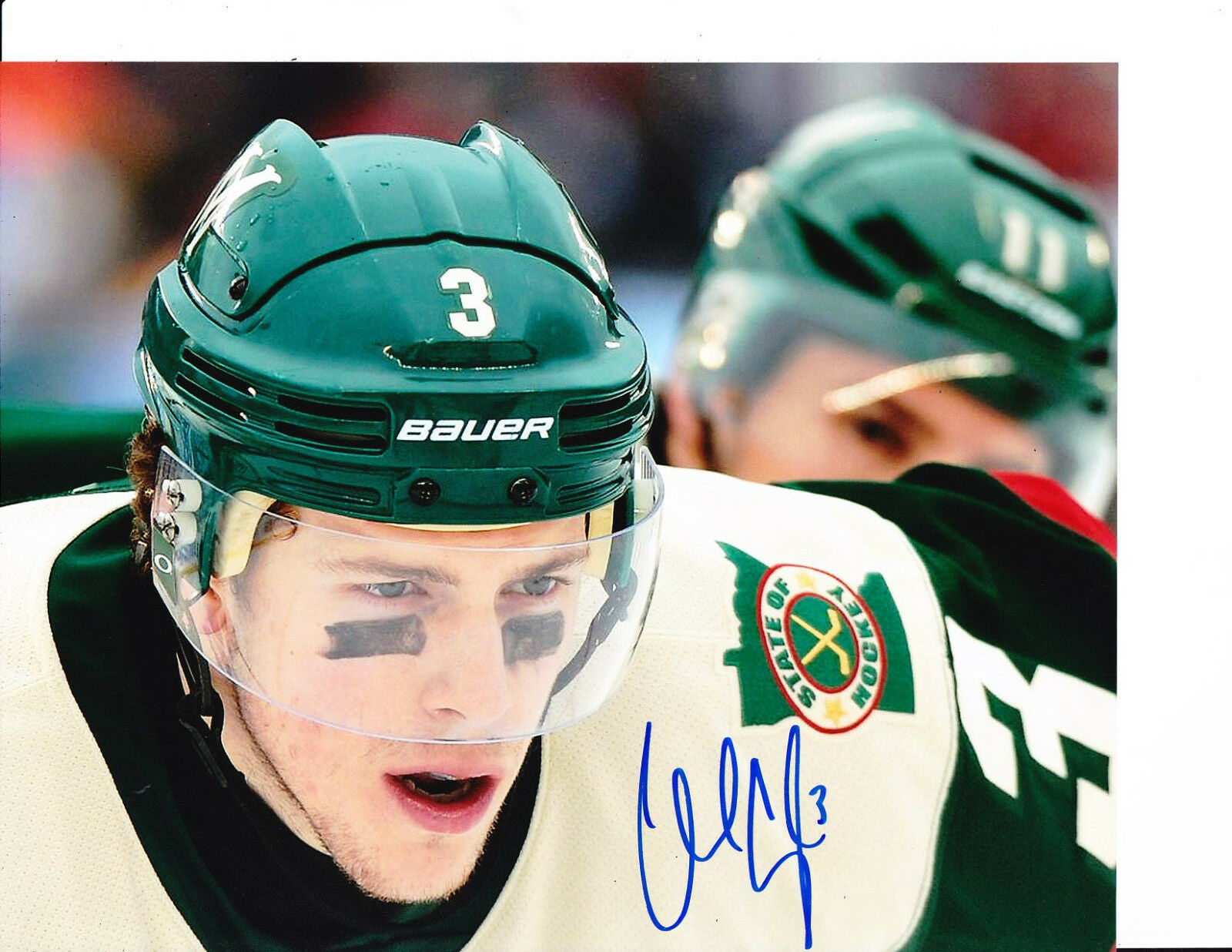 CHARLIE COYLE MINNESOTA WILD SIGNED OUTDOOR GAME 8X10 Collectible ...