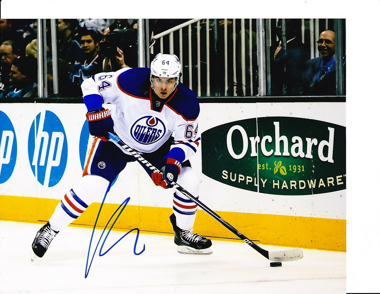 EDMONTON OILERS NAIL YAKUPOV SIGNED PASSING 8X10 Collectible ...