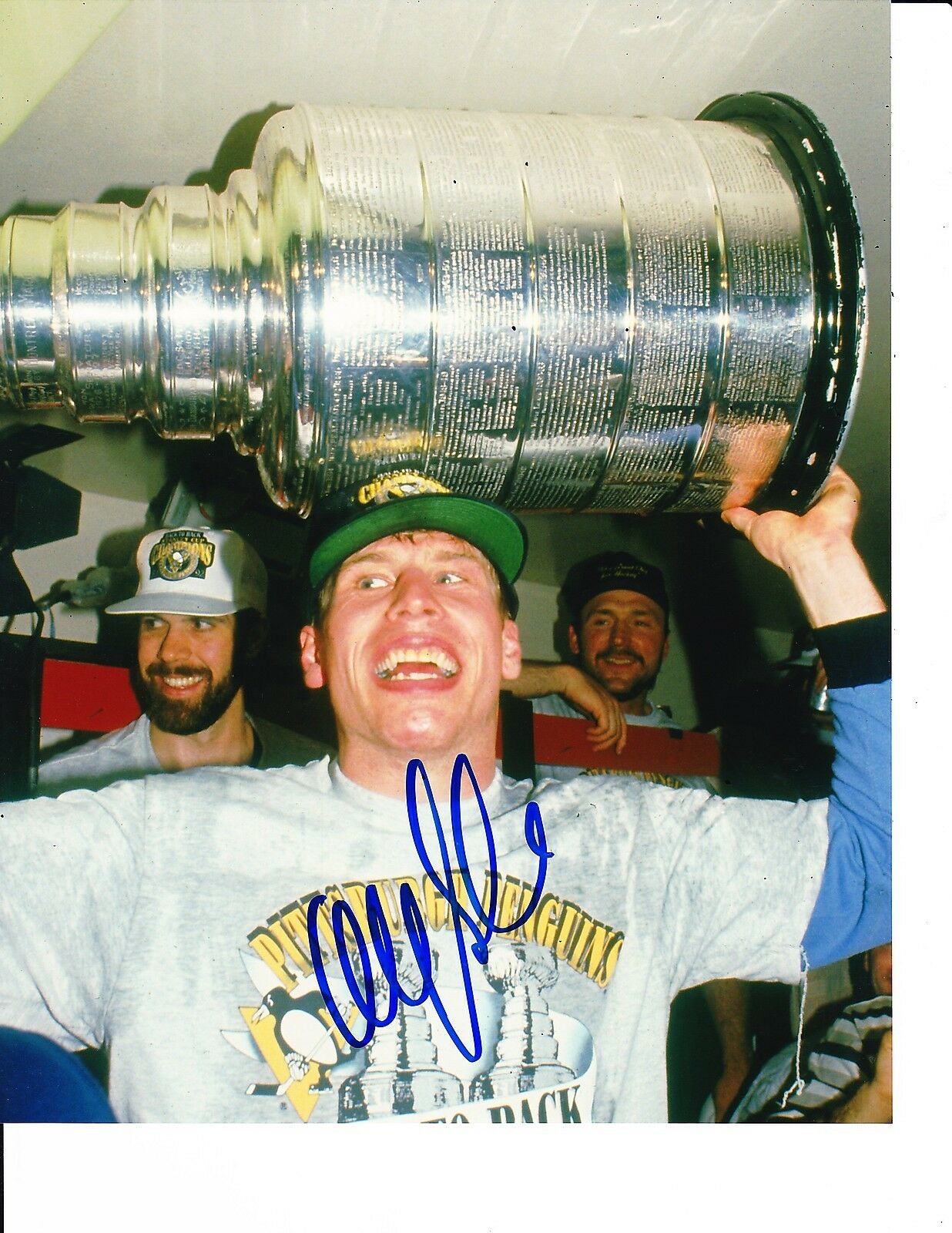 PITTSBURGH PENGUINS ULF SAMUELSSON SIGNED STANLEY CUP 92 8X10 ...