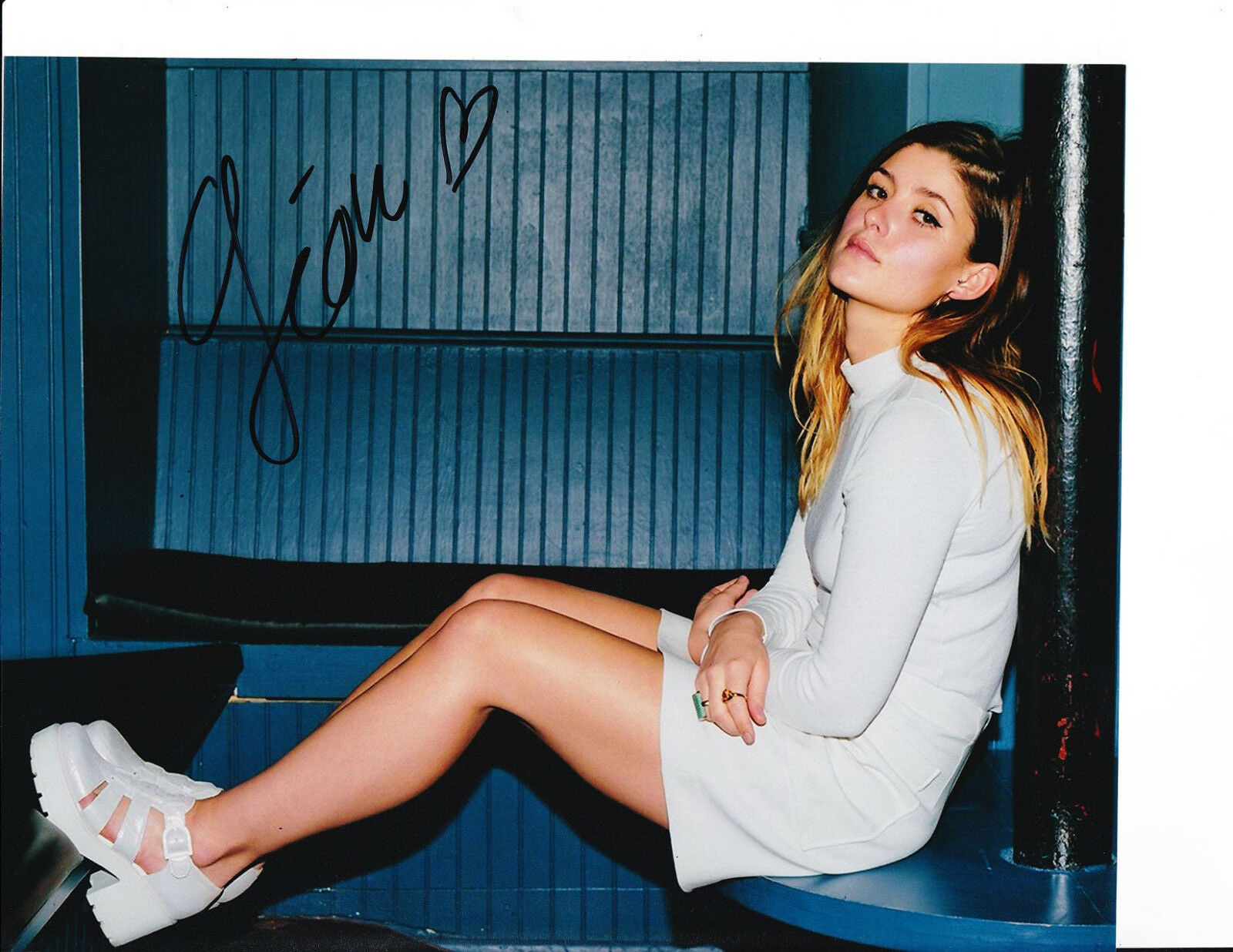 LEON LOTTA LINDGREN SIGNED WHITE DRESS 8X10 Collectible Memorabilia ...