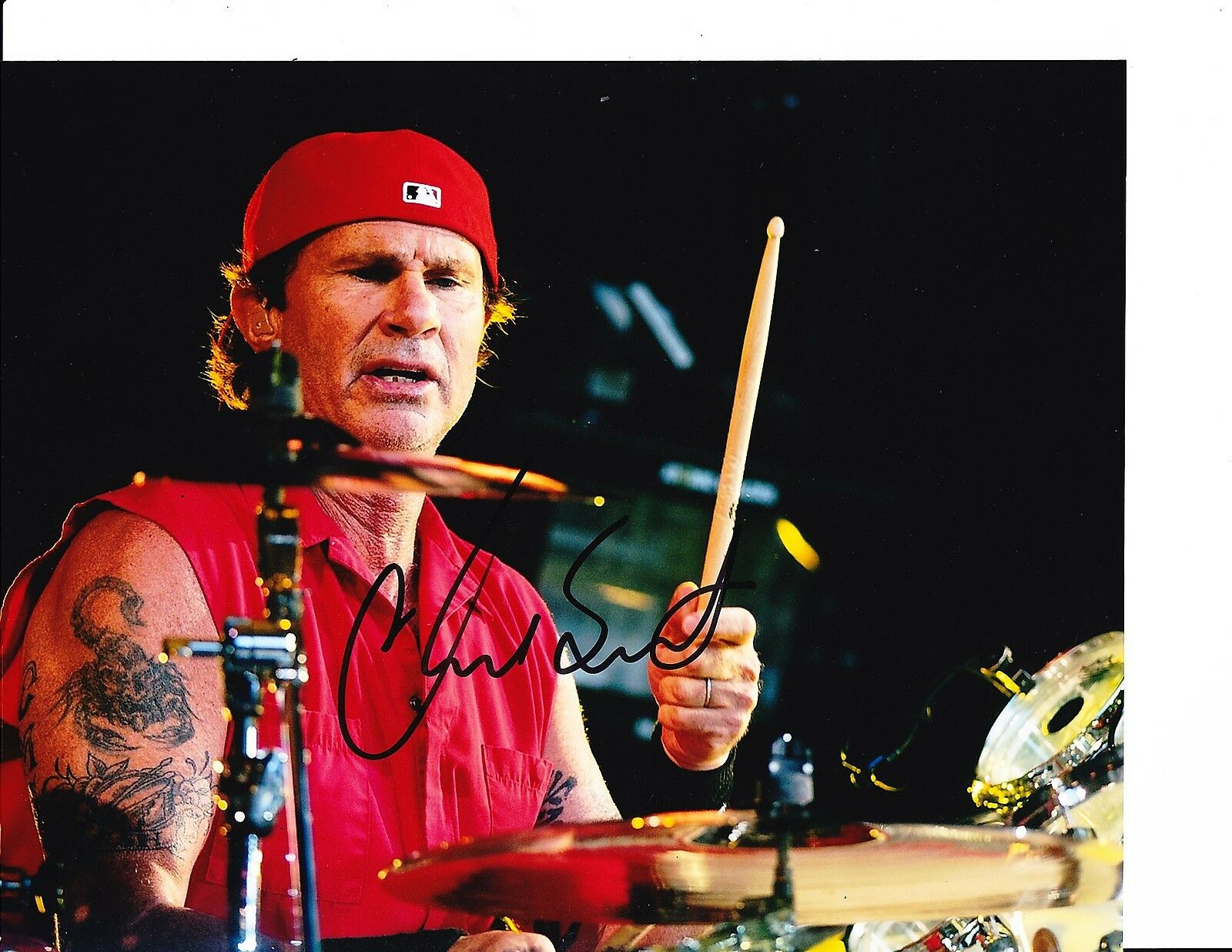 CHAD SMITH RED HOT CHILI PEPPERS SIGNED 8X10 Collectible Memorabilia ...