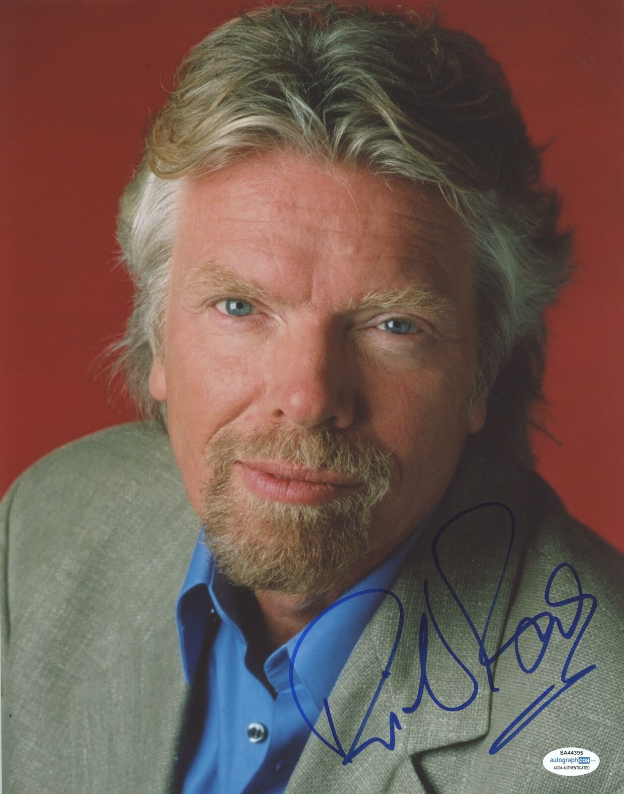 Richard Branson "Virgin" Mogul AUTOGRAPH Signed 11x14 Photo ACOA ...