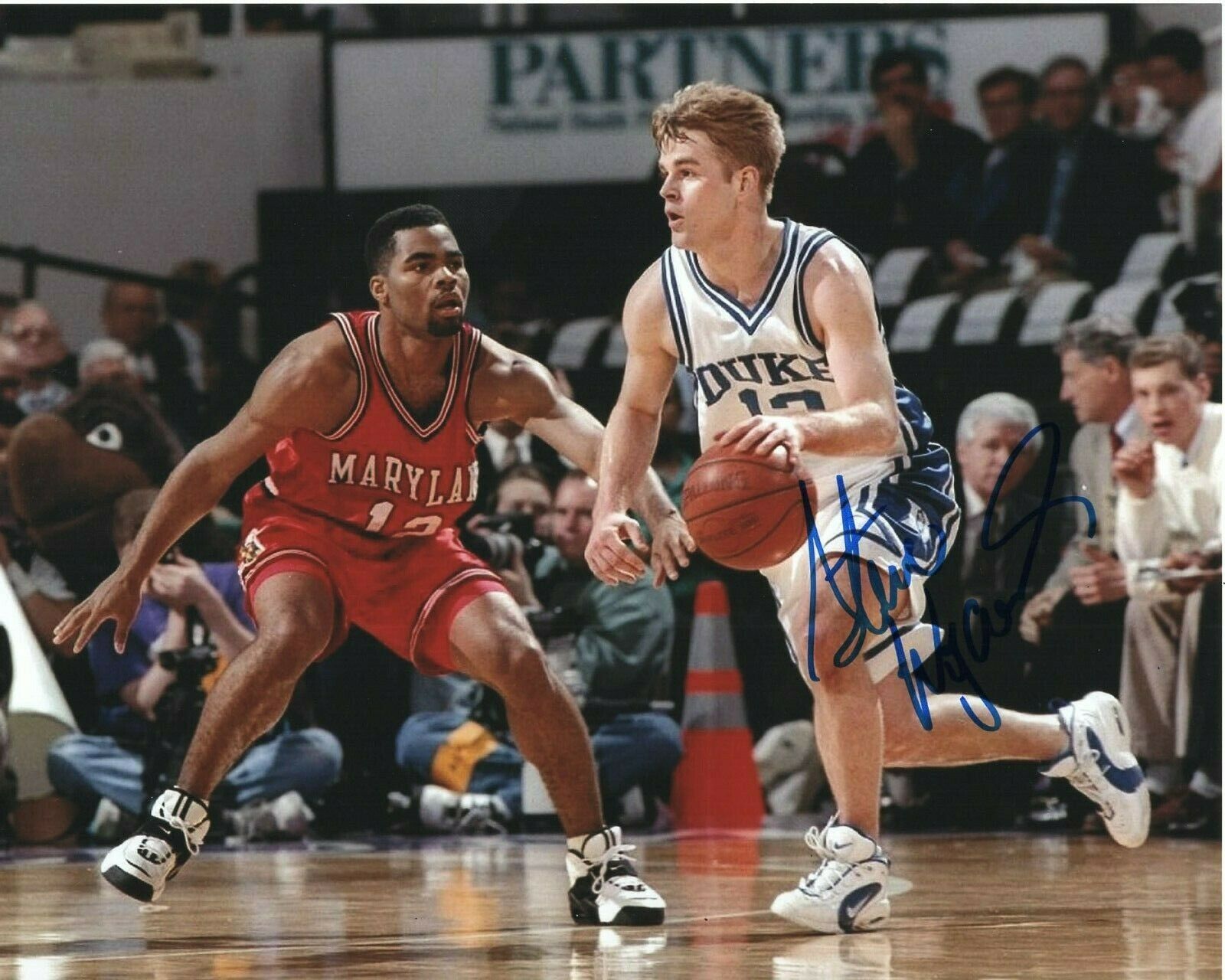 DUKE BLUE DEVILS STEVE WOJCIECHOWSKI SIGNED BALL HANDLING 8X10 ...