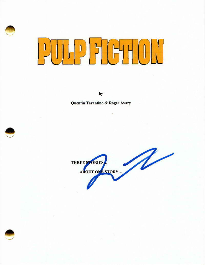 QUENTIN TARANTINO SIGNED AUTOGRAPH - PULP FICTION FULL MOVIE SCRIPT ...