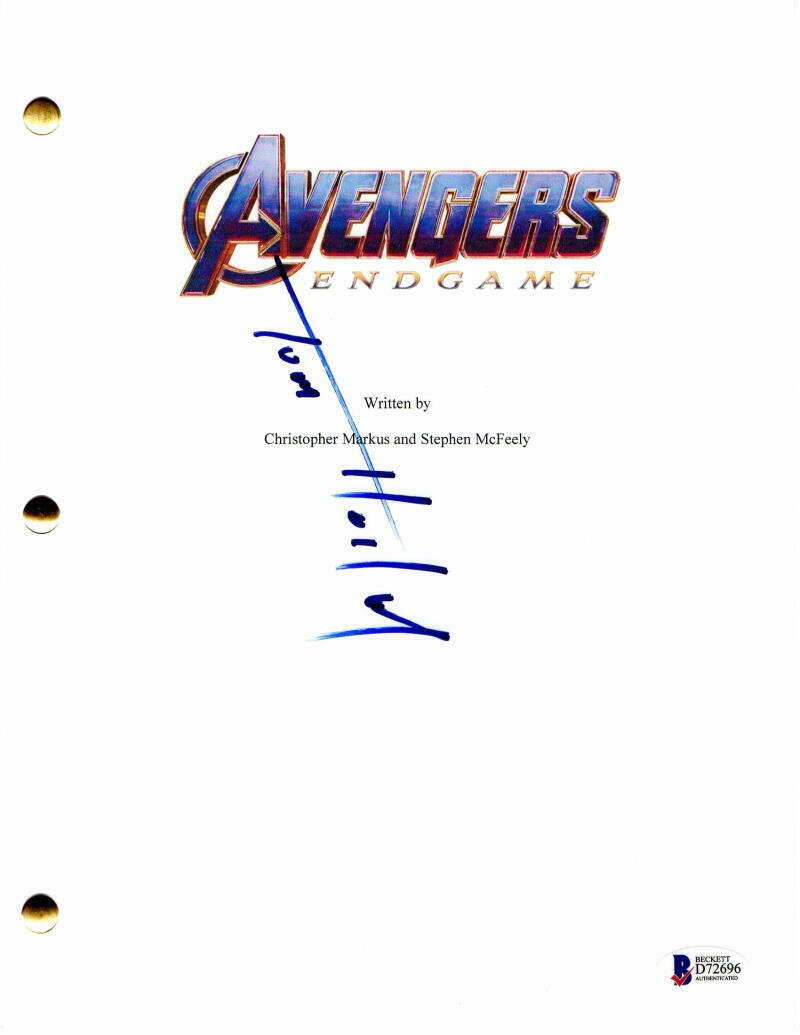 TOM HOLLAND SIGNED AUTOGRAPH - AVENGERS ENDGAME MOVIE SCRIPT - ROBERT ...