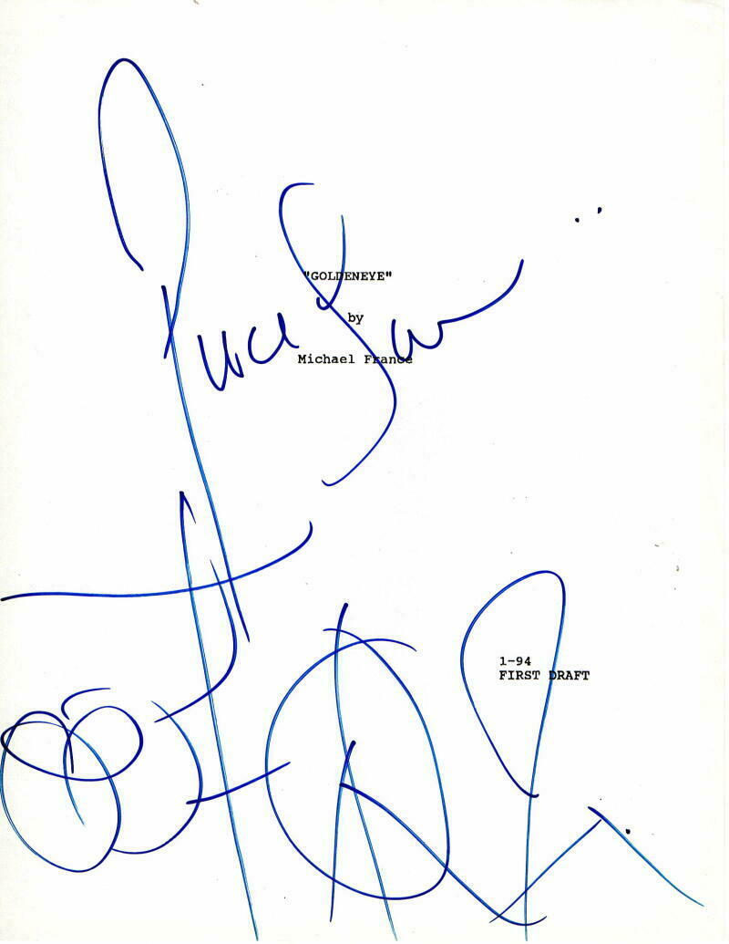 PIERCE BROSNAN SIGNED AUTOGRAPH - GOLDENEYE MOVIE SCRIPT - JAMES BOND ...