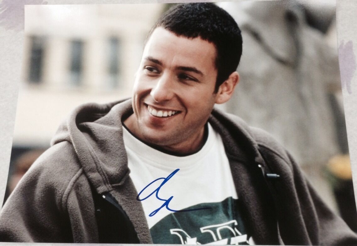 ADAM SANDLER SIGNED AUTOGRAPH CLASSIC VINTAGE FAMOUS SCENE SMILE 11X14 ...