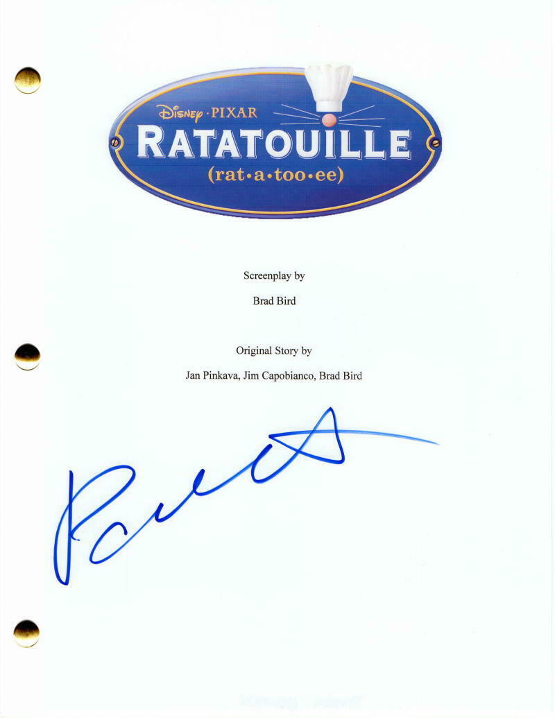 PATTON OSWALT SIGNED AUTOGRAPH - RATATOUILLE - FULL MOVIE SCRIPT ...