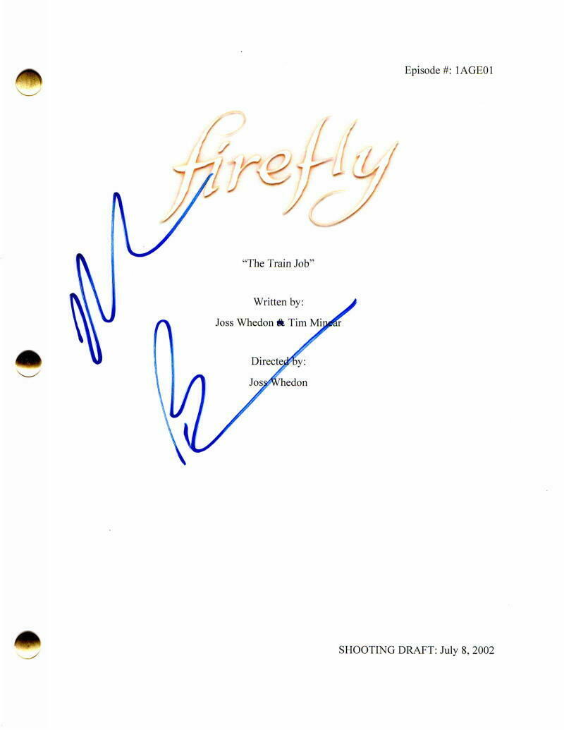 MORENA BACCARIN SIGNED AUTOGRAPH - FIREFLY PILOT SCRIPT NATHAN FILLION ...