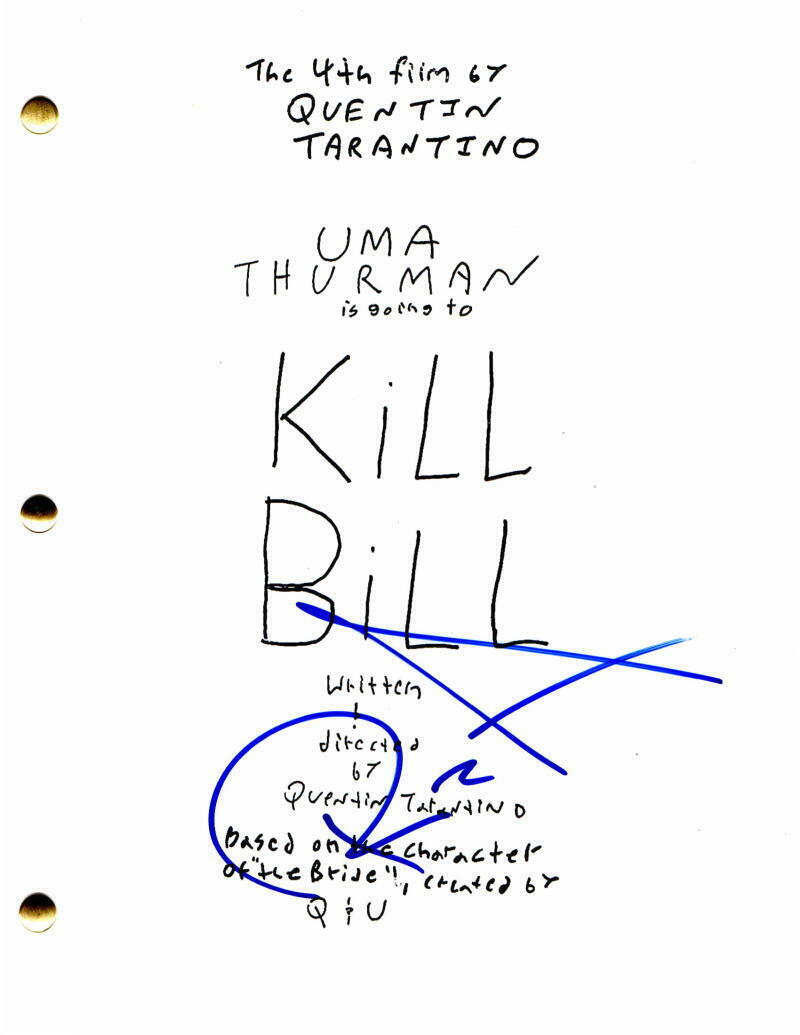 RZA SIGNED AUTOGRAPH - KILL BILL VOLUME 1 MOVIE SCRIPT - QUENTIN ...