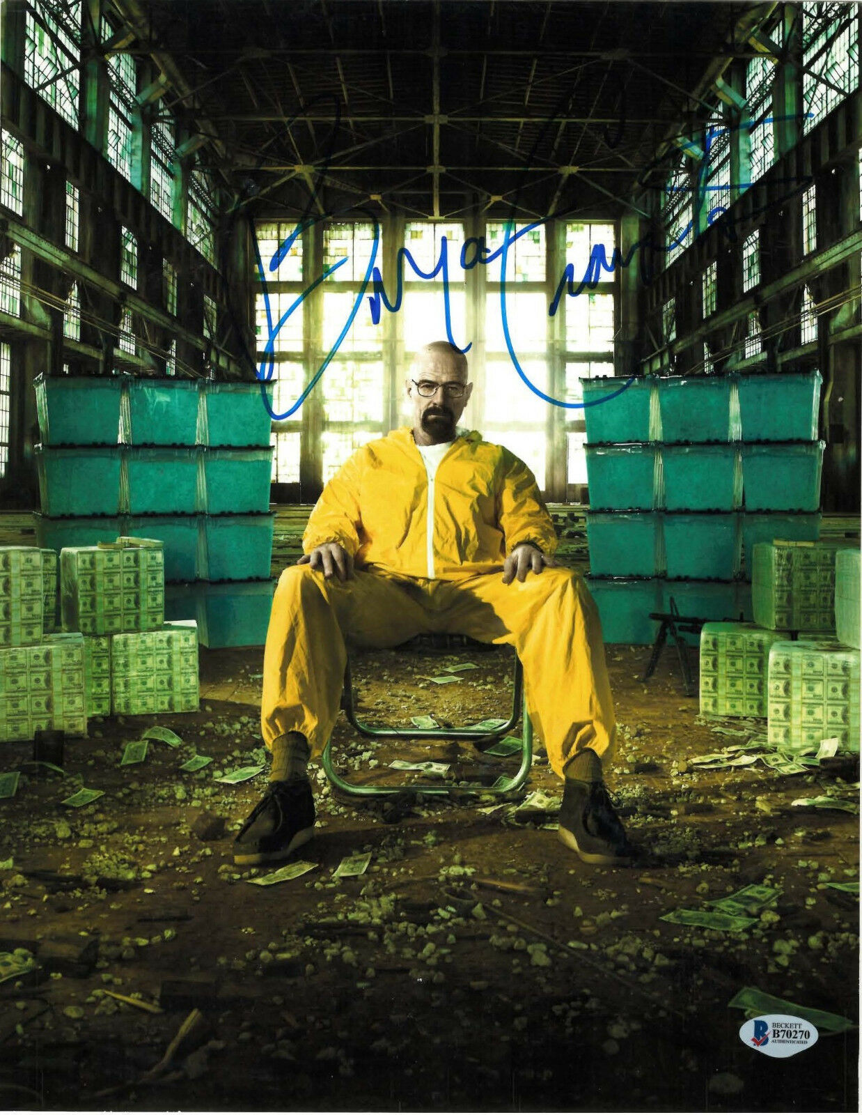 BRYAN CRANSTON SIGNED 11X14 PHOTO BREAKING BAD BECKETT BAS AUTOGRAPH ...