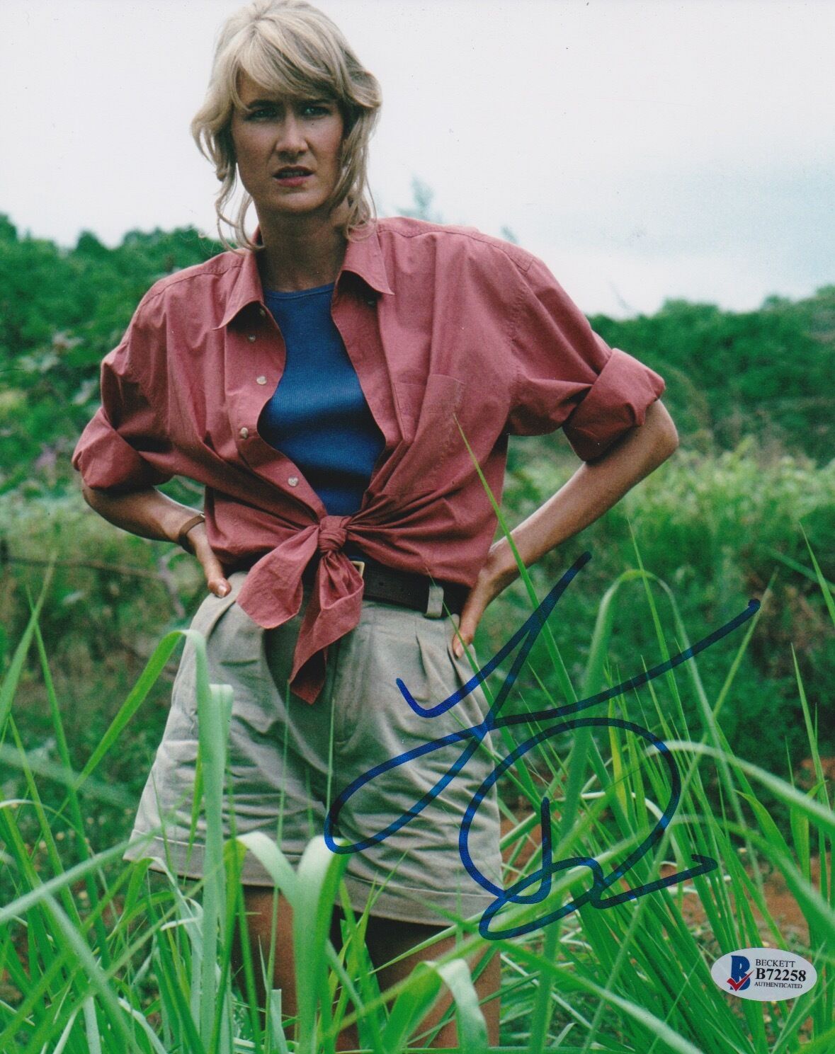 LAURA DERN SIGNED 8X10 PHOTO JURASSIC PARK BECKETT BAS AUTOGRAPH AUTO A ...