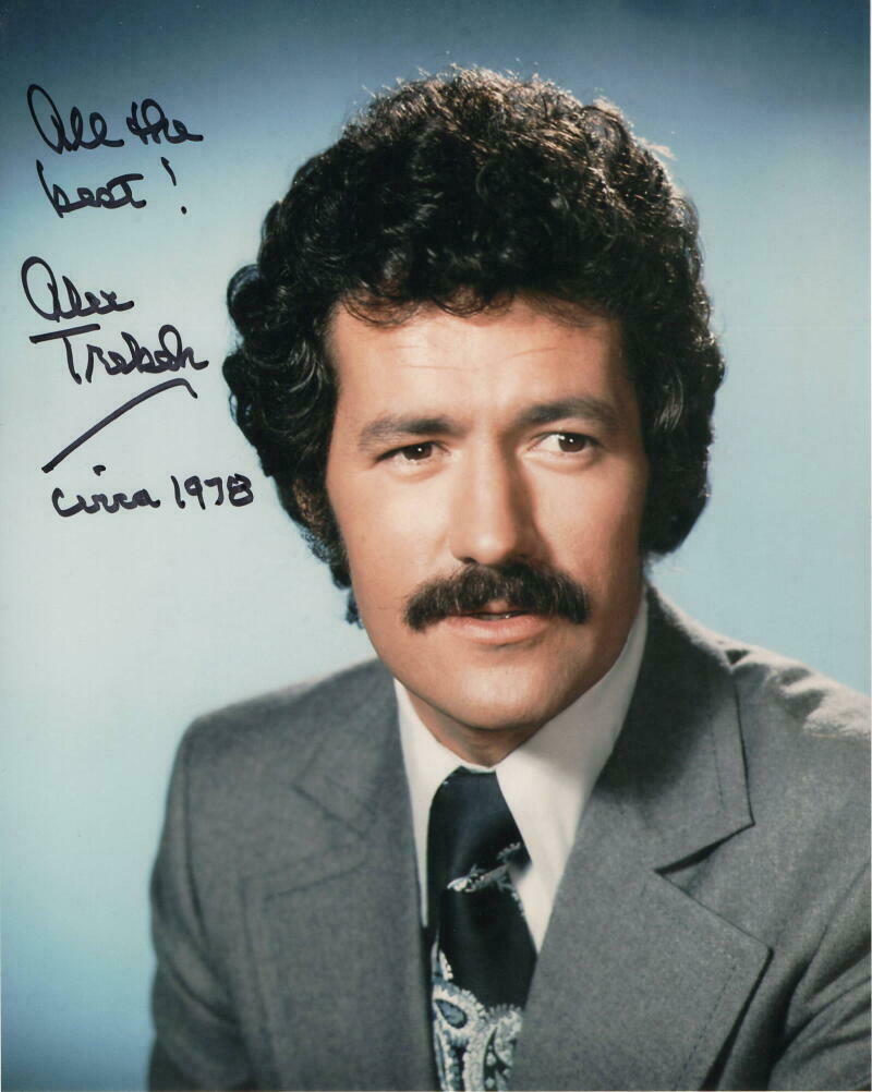 ALEX TREBEK SIGNED AUTOGRAPH 8X10 PHOTO - VINTAGE IMAGE LEGENDARY ...