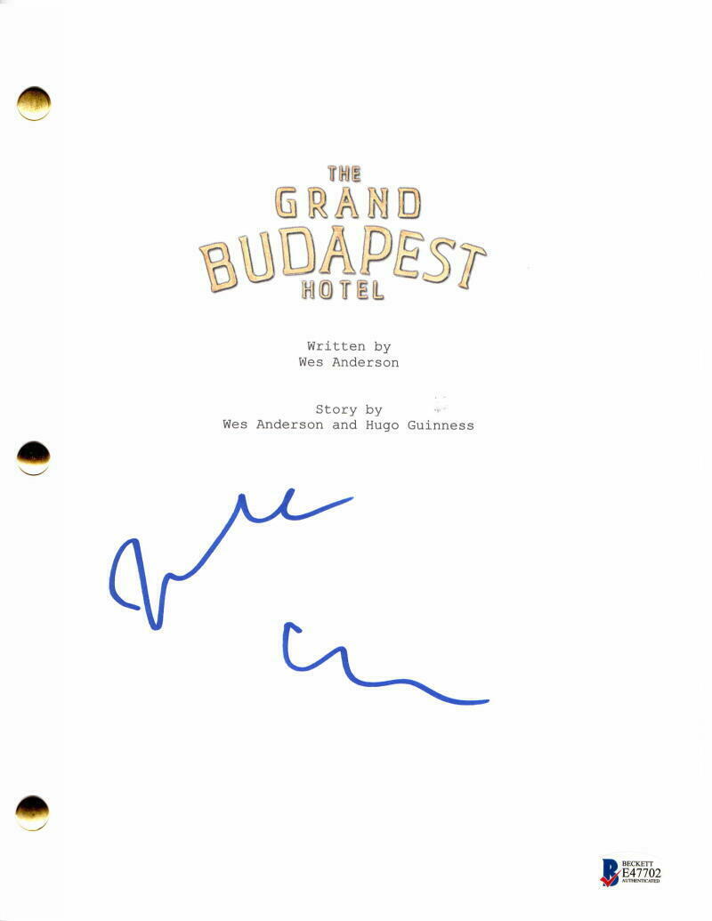 WES ANDERSON SIGNED AUTOGRAPH - THE GRAND BUDAPEST HOTEL FULL MOVIE ...