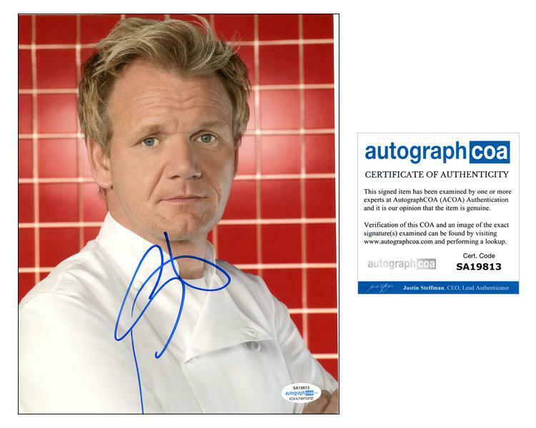 Gordon Ramsay "Hell's Kitchen" AUTOGRAPH Signed 8x10 Photo F ACOA ...