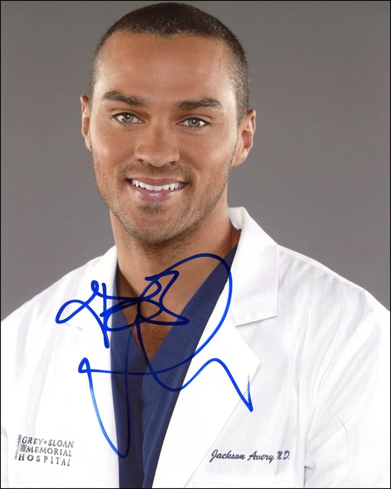Jesse Williams "Grey's Anatomy" AUTOGRAPH Signed 'Dr. Jackson Avery ...