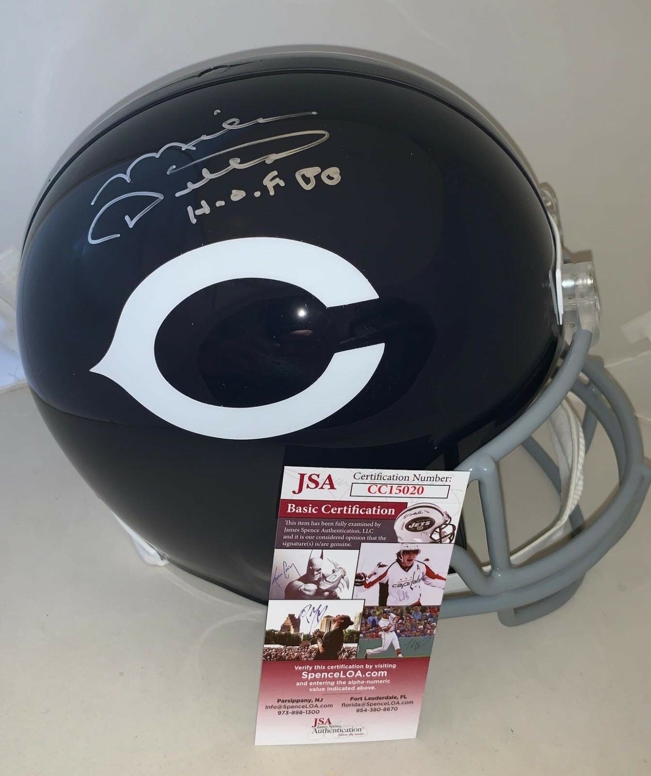 Mike Ditka signed Throwback Chicago Bears F/S Full Size Helmet ...