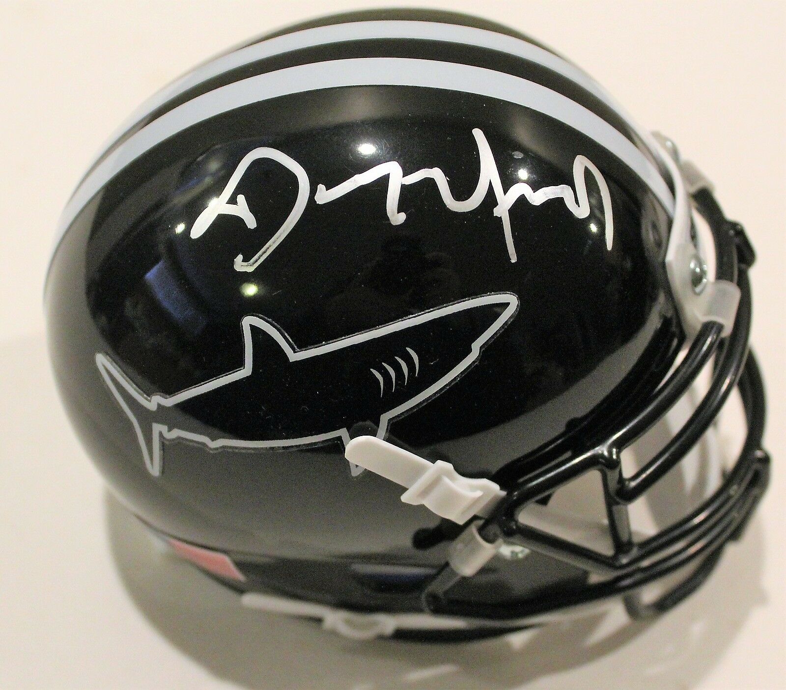 Dennis Quaid Miami Sharks Any Given Sunday Signed Mini Football Helmet ...
