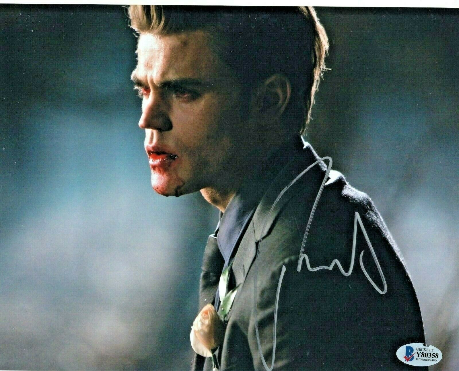 Paul Wesley Signed 8x10 Photo Vampire Diaries Stefan w/Beckett COA ...