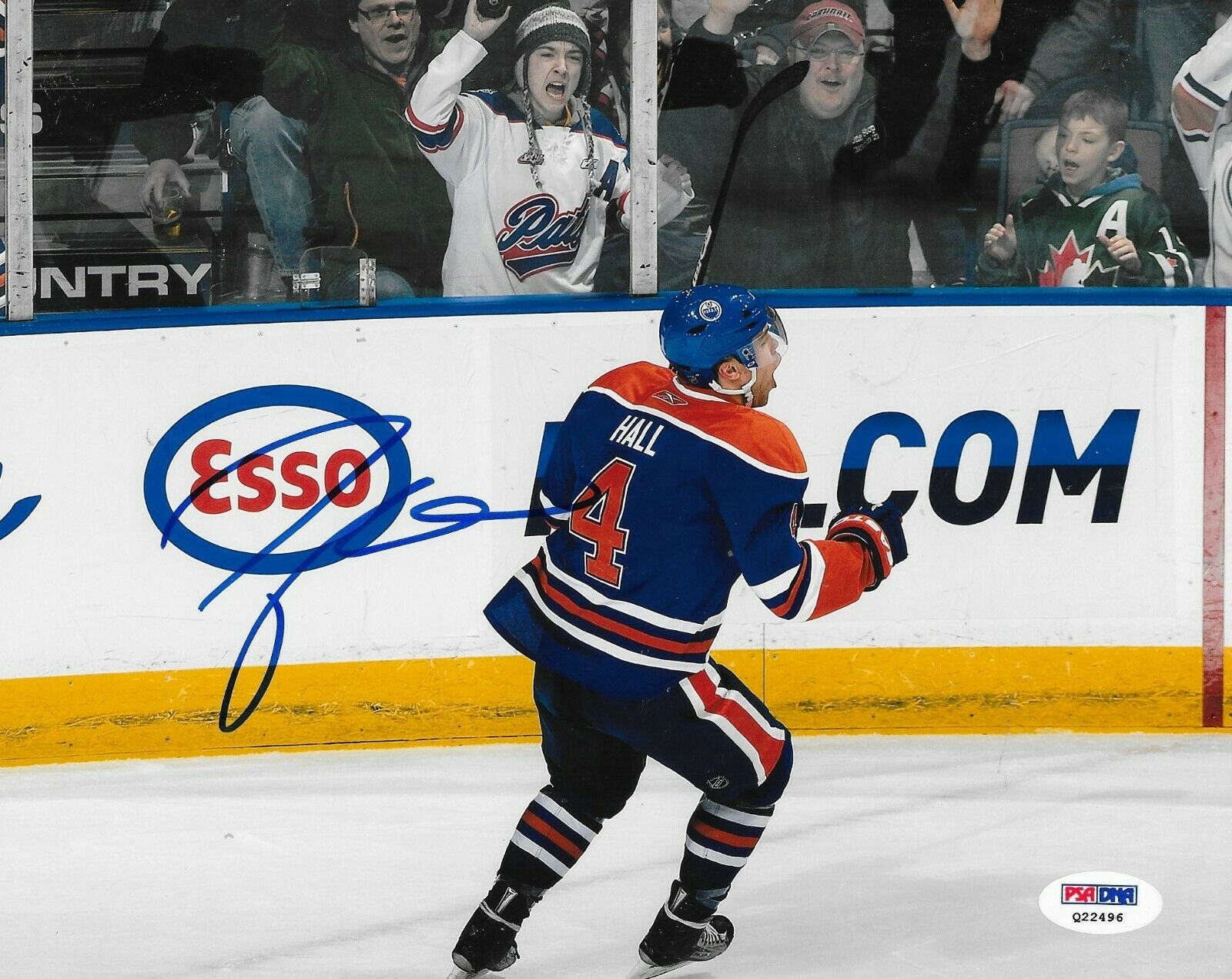 Taylor Hall signed Edmonton Oilers 8x10 photo autographed 4 PSA ...