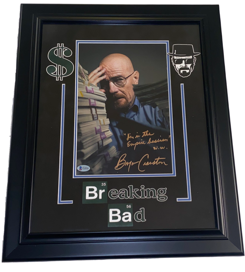 BRYAN CRANSTON BREAKING BAD SIGNED FRAMED 8X12 PHOTO INSCRIPTION ...